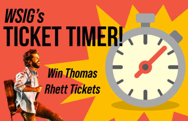 WSIG Thomas Rhett Ticket Timer | 96.9 WSIG